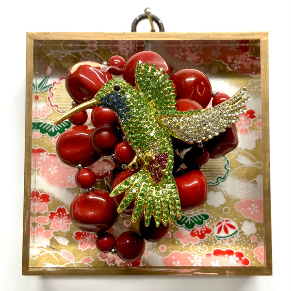 Acrylic Frame with Hummingbird on Necklace / Slight Imperfections (4 ...