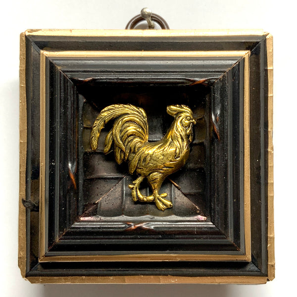 Painted Frame with Rooster (3" wide) – Museum Bees