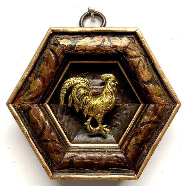 Painted Frame with Rooster (3.25" wide) – Museum Bees