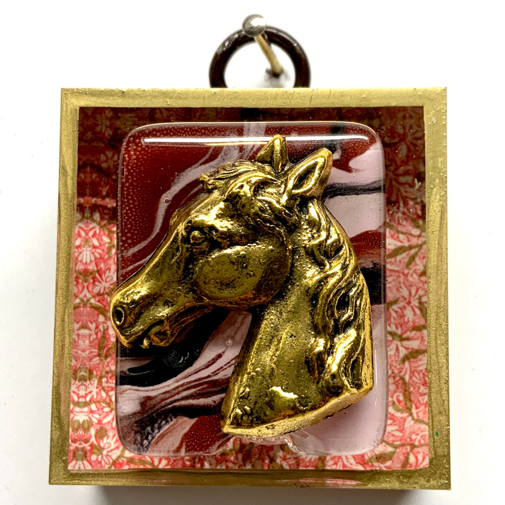 Acrylic Frame with Horse / Slight Imperfections (2" wide) – Museum Bees