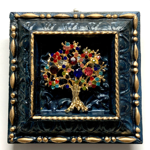 Painted Frame with Tree of Life (3.75" wide) – Museum Bees