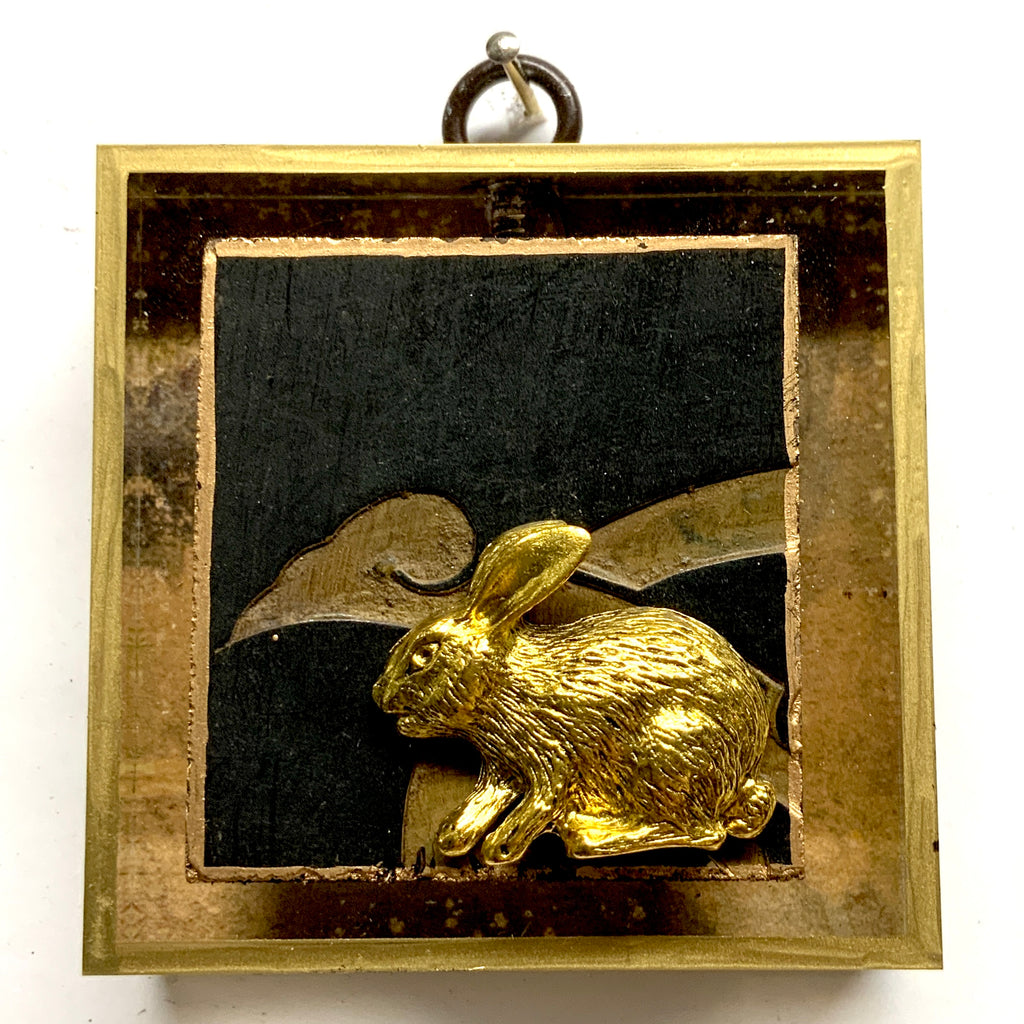 Acrylic Frame with Bunny on Coromandel / Slight Imperfections (3" wide ...