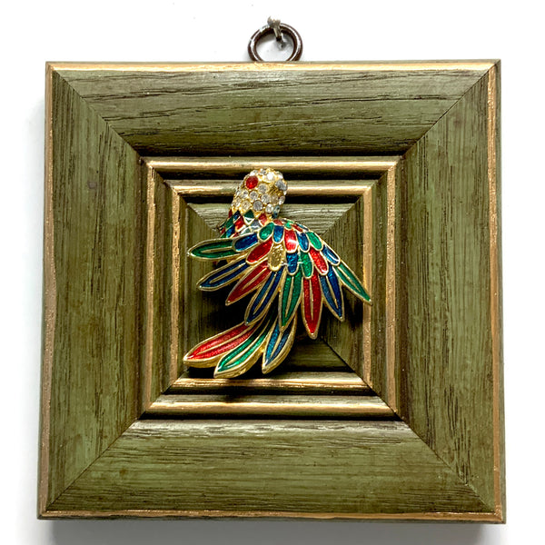 Painted Frame with Parrot (4.5" wide) – Museum Bees