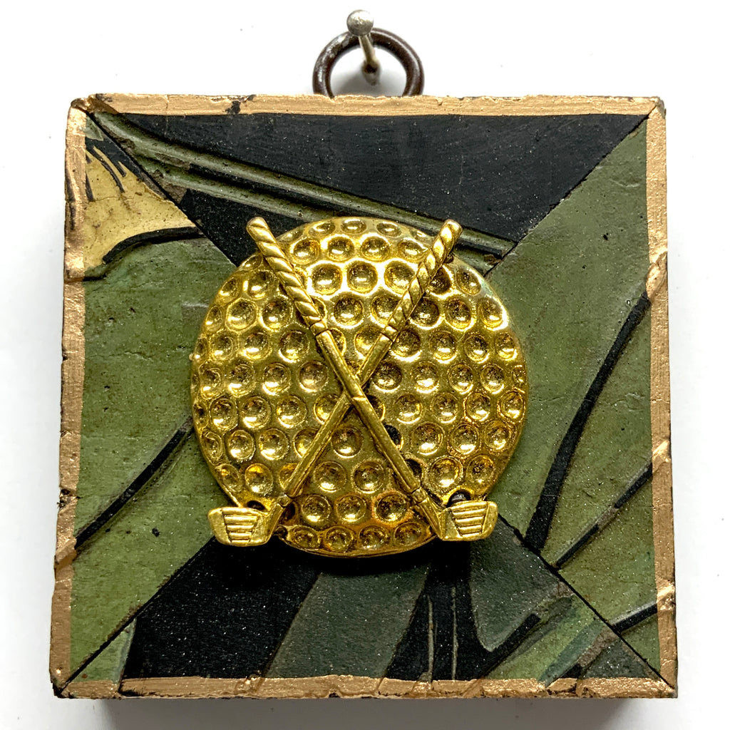 Coromandel Frame with Golf Ball and Clubs (2.75" wide) – Museum Bees